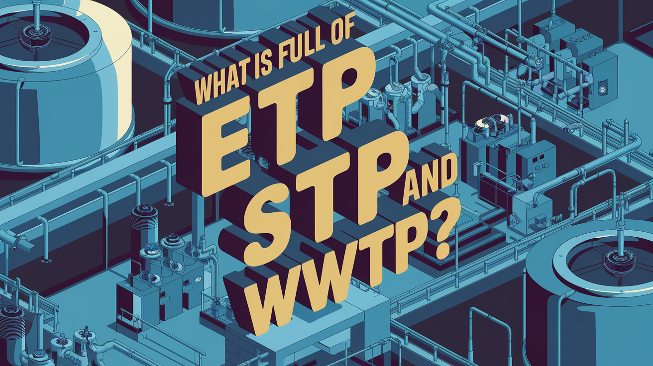 What is Full Form of ETP, STP, and WWTP? - 3D Aqua