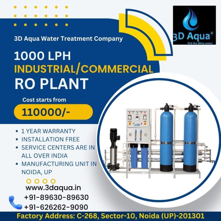 Commercial RO Water Plant Business - Earn 1+ L Monthly - 3D Aqua