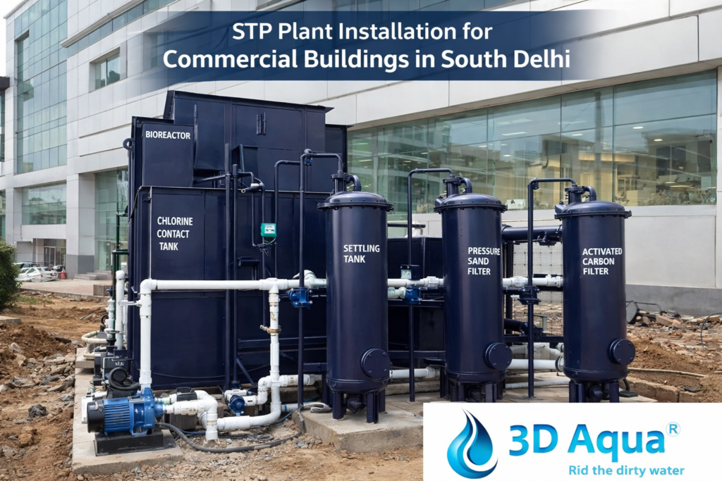 STP Plant Installation for Commercial Buildings in South Delhi