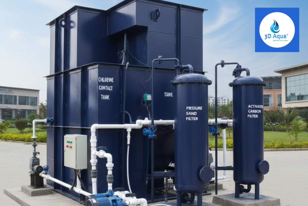 MBBR STP Plant in Noida - 3D Aqua