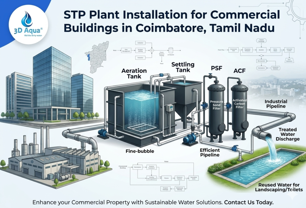 STP Plant for Commercial Building in Coimbatore Tamil Nadu